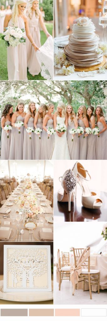 Simple Elegant Wedding Themes Matched With Popular Gorgeous Color Palettes