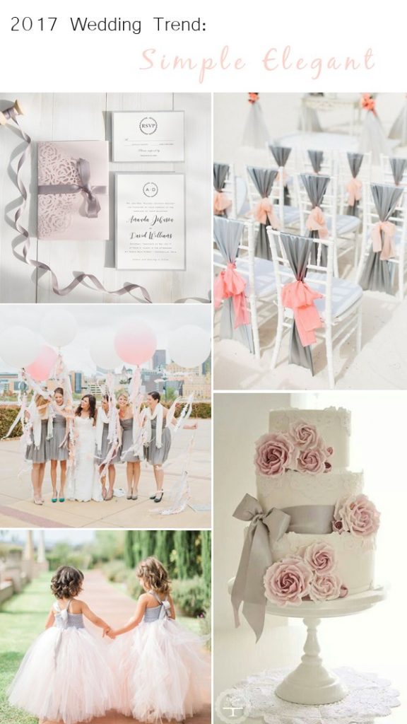 Simple Elegant Wedding Themes Matched With Popular Gorgeous Color Palettes