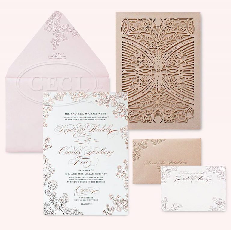 Unique Wedding Invitations With A Variety Of Modern and Trendy Model Design